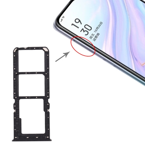 Oppo A15 Sim Tray Replacement-Black – Fixbhi